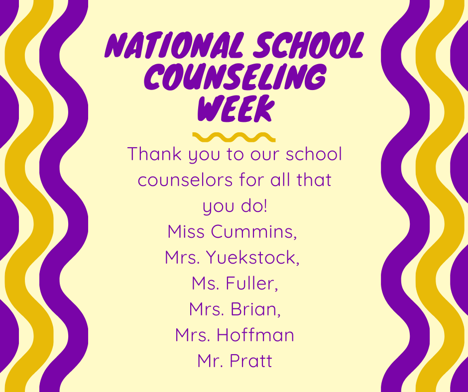 Thank You Counselors | Pavilion Central School District